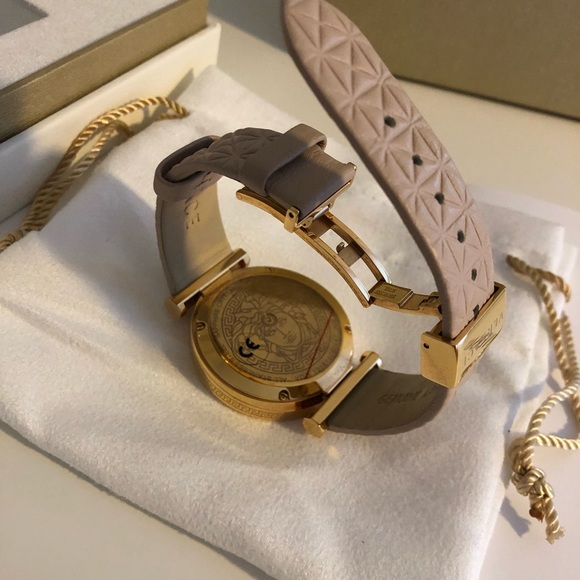Versace | Accessories | Versace Rose Gold Logo Watch | Poshmark